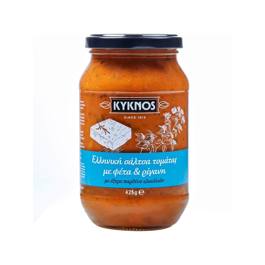 Kyknos Pasta Sauce with Feta & Oregano 425g – GREECE EXPRESS ️